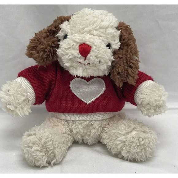 Dan Dee | Toys | Dan Dee Valentines Dog With Red Heart Sweater Plush ...